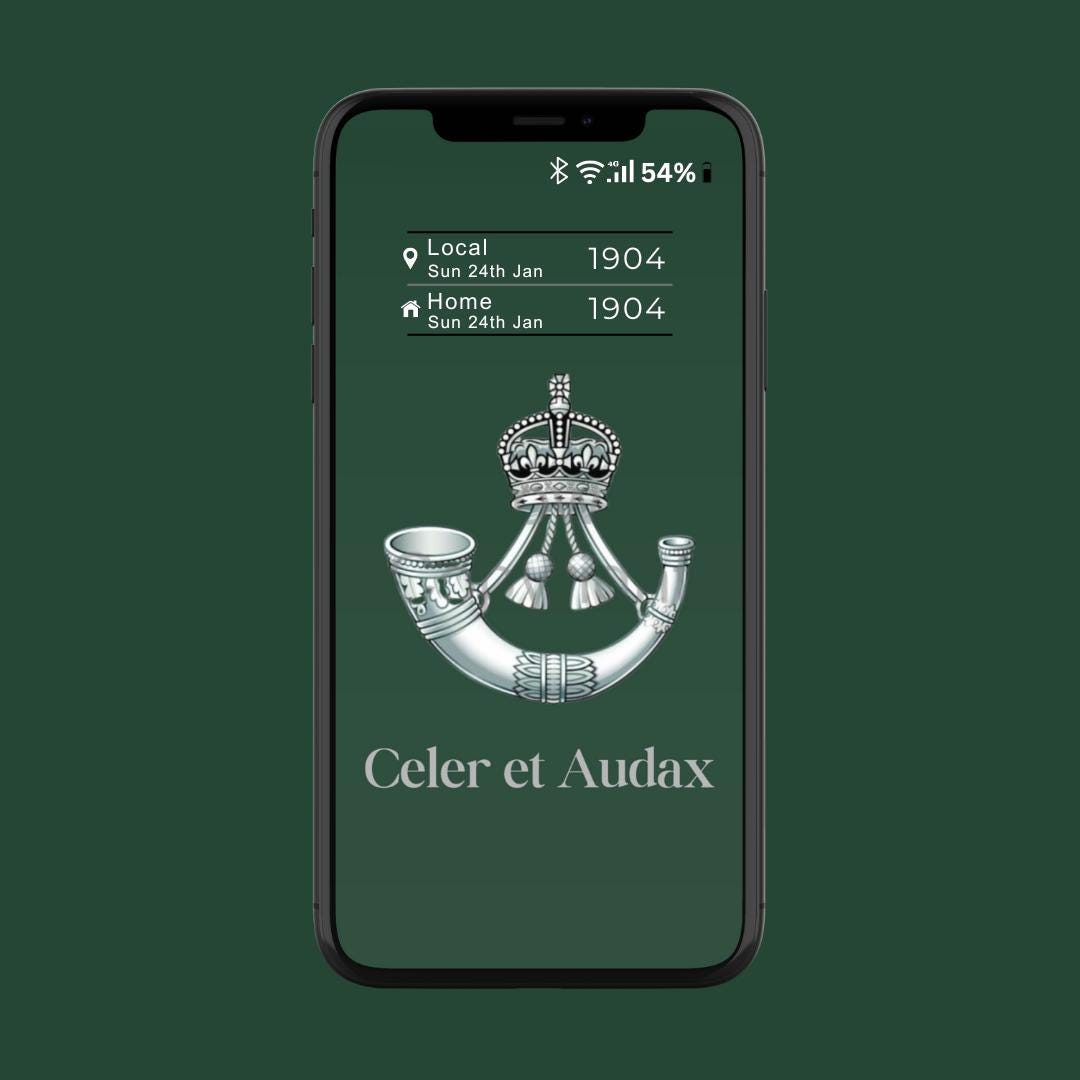 RIFLES REGIMENT (android & Iphone) Mobile Phone Background, Veteran ...