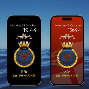 HMS Renown Submarine Wallpaper: Royal Navy Dolphins Digital Download - Etsy