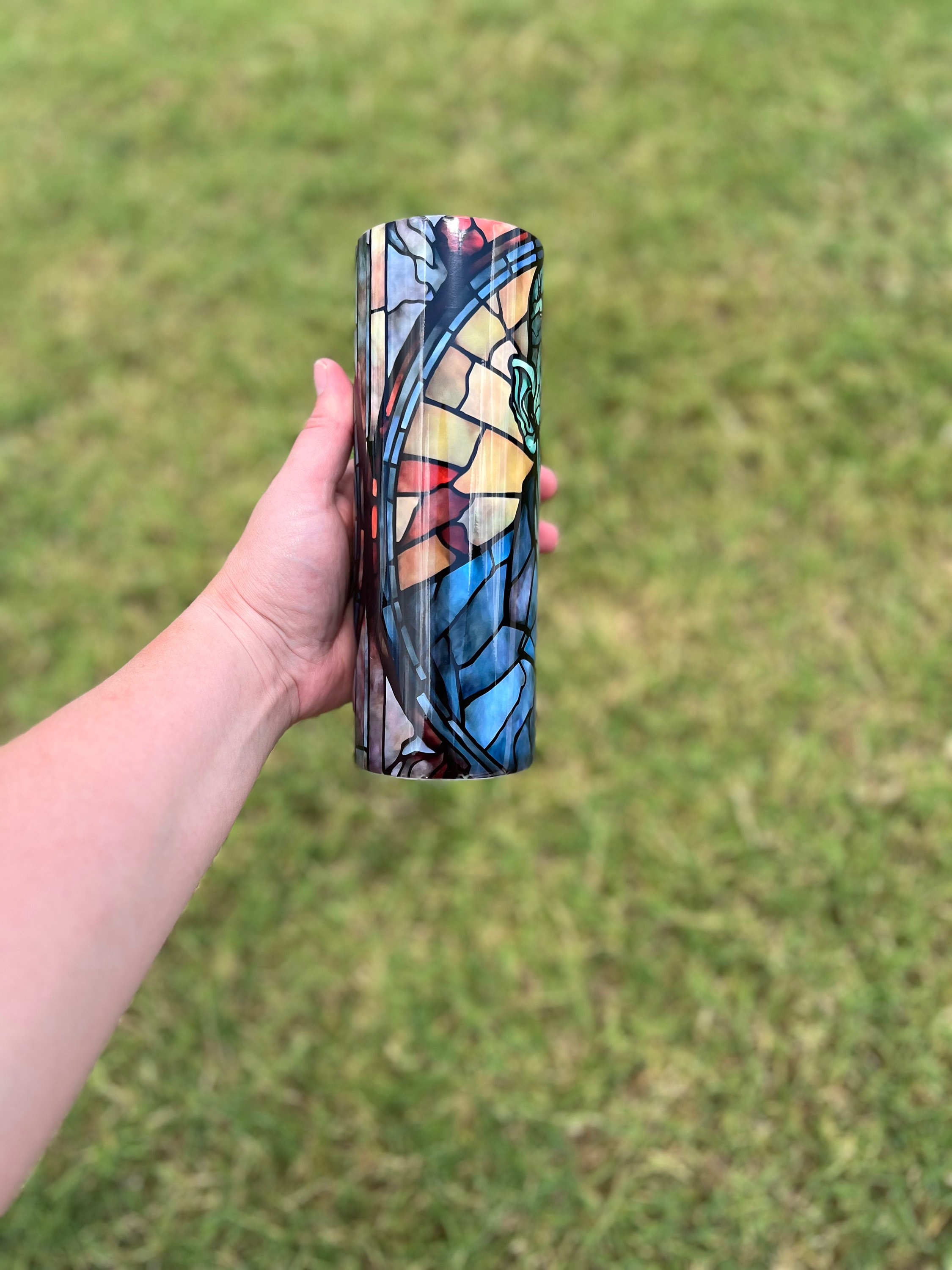 Zombie Stained Glass Halloween Monsters Tumbler Suit and Tie Creatures ...