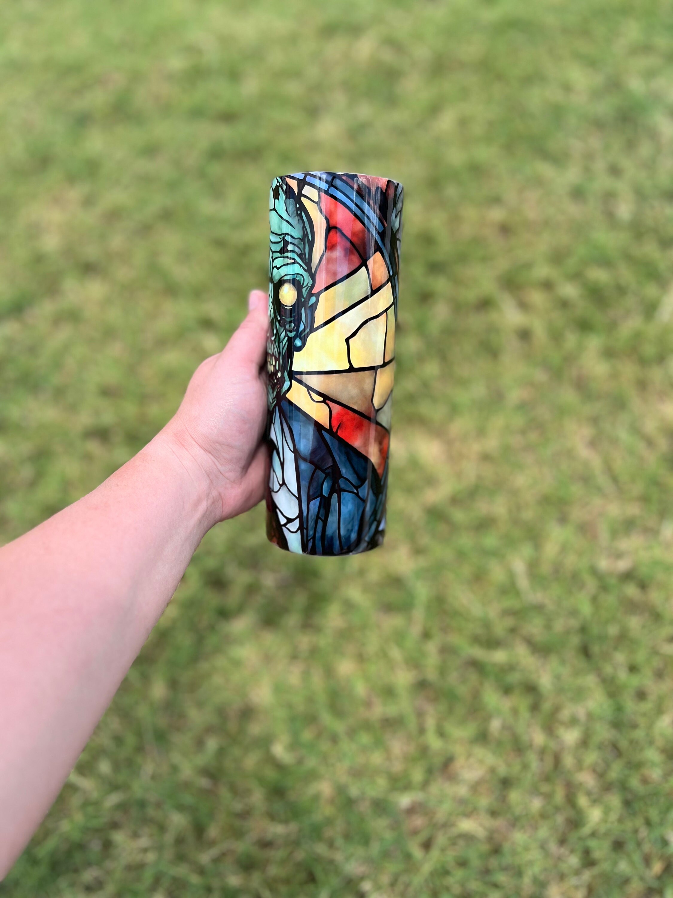 Zombie Stained Glass Halloween Monsters Tumbler Suit and Tie Creatures ...