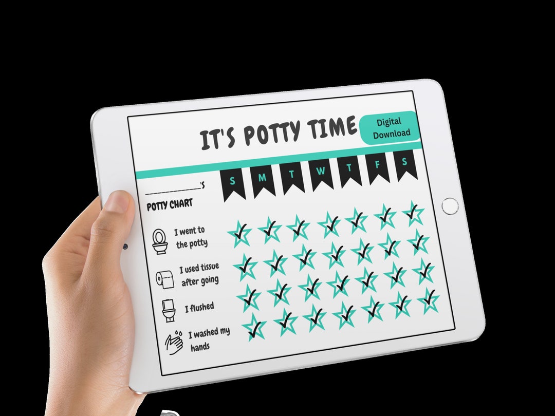 Potty Time Chart Potty Chart Digital Download Printable - Etsy