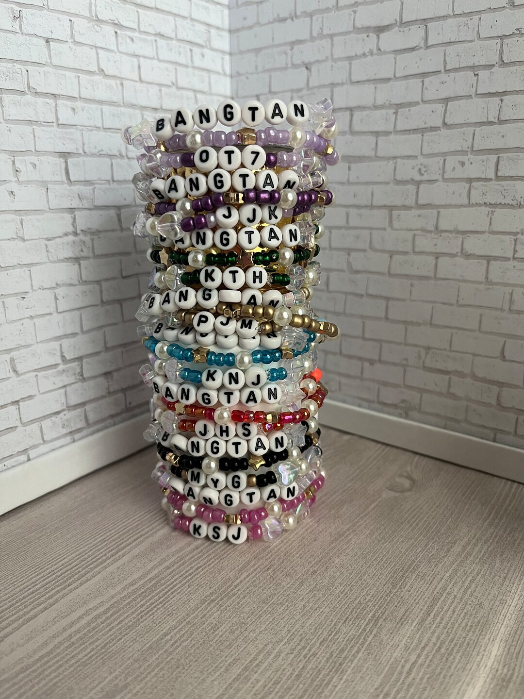 Cute BTS Friendship Bracelet Stack - Etsy