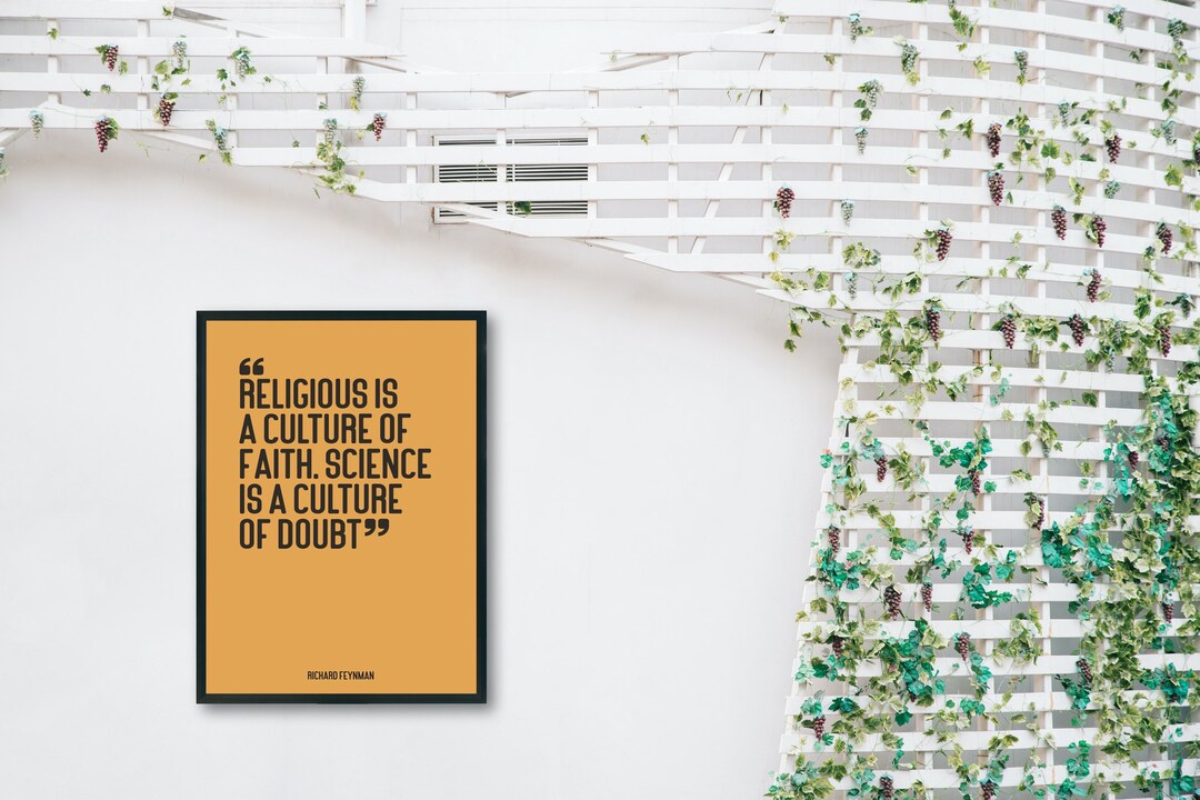 Richard Feynman Famous Quote digital Download Science Poster Minimalist ...