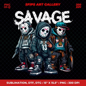 Gangster Jason PNG, Urban Trap Designs, Hiphop Tshirt Designs, Horror ...