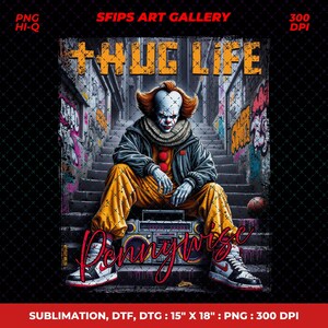Thug Life Bundle, Killer Character PNG, Movie Halloween Png, Urban Trap ...