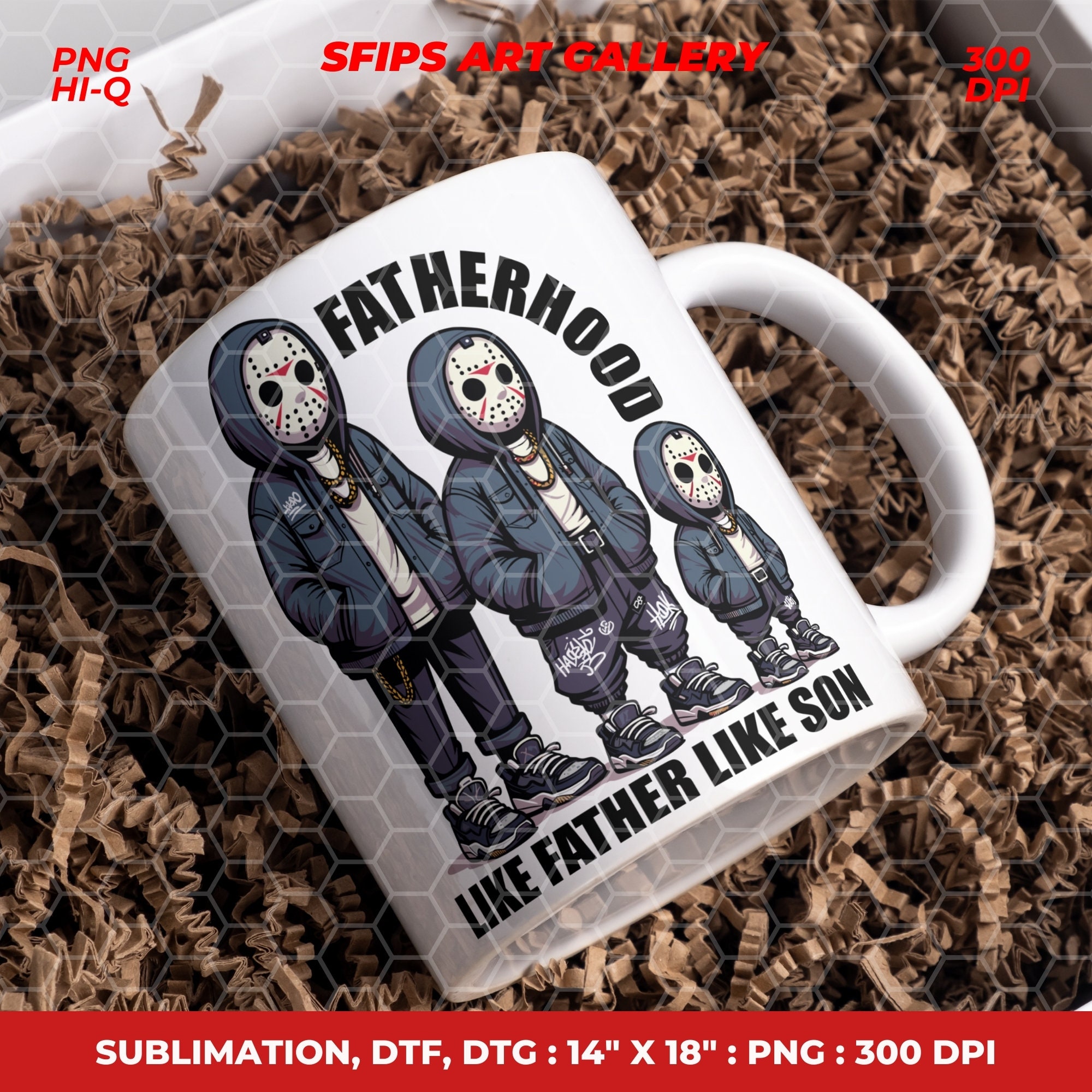 Horror Father Day PNG, Fatherhood PNG, Like Father Like Son PNG, Funny ...