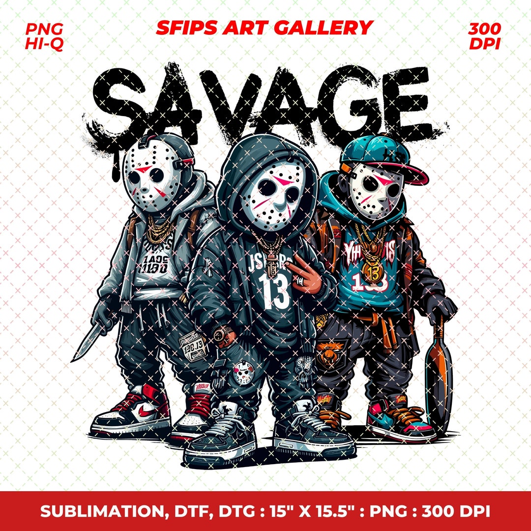 Gangster Jason PNG, Urban Trap Designs, Hiphop Tshirt Designs, Horror ...