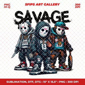 Gangster Jason PNG, Urban Trap Designs, Hiphop Tshirt Designs, Horror ...