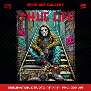 Killer Character PNG, Thug Life Png, Movie Halloween Png, Urban Trap ...