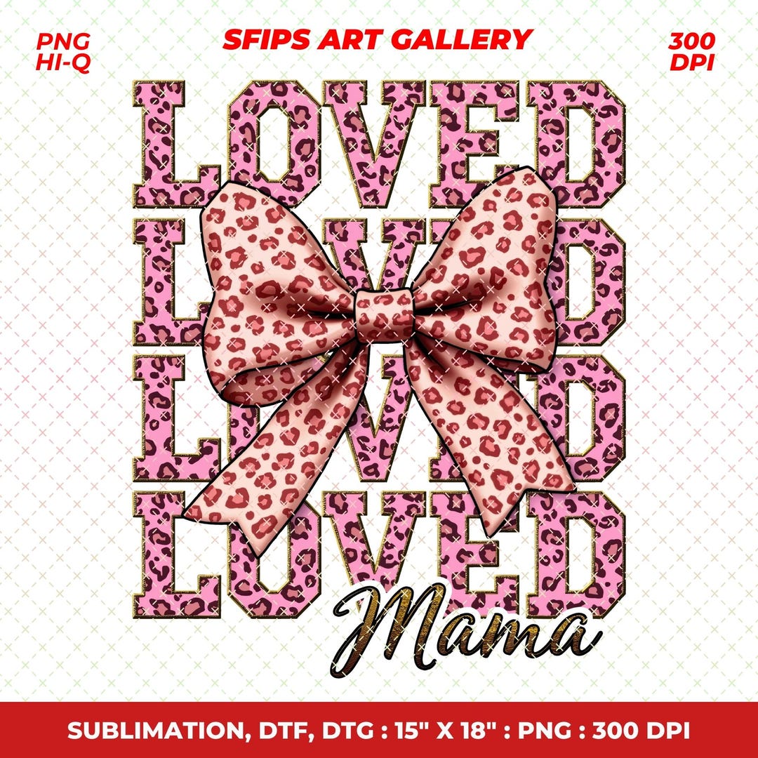Mama Valentine Png, Loved Mama Png, Valentines Day Heart Coquette Bow ...