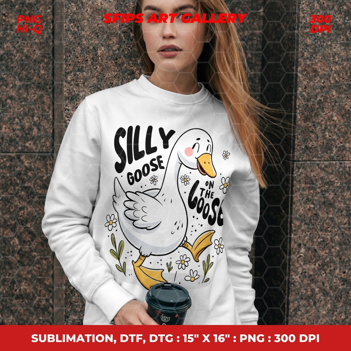 Silly Goose on the Loose Png, Trendy Png, in My Silly Goose Era, Funny ...