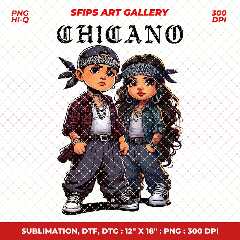Chicano Couple Art Etsy