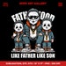 Horror Father Day PNG, Fatherhood PNG, Like Father Like Son PNG, Funny ...