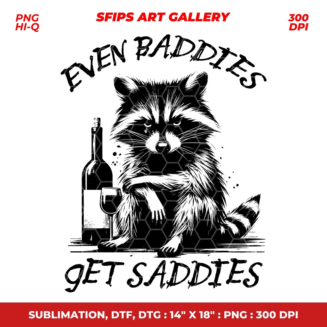 Even Baddies Get Saddies Meme PNG, Mental Health Png, Anxiety Png ...