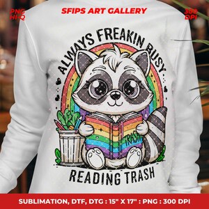 Always Freakin Busy Reading Trash PNG Trendy Cute PNG Reading Smut PNG ...