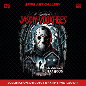 Jason PNG, Halloween Png, Hide and Seek Champion, Horror Fan Art ...