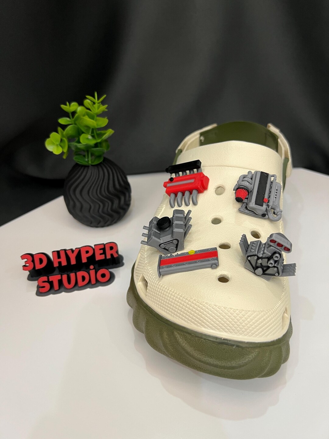 Block Engine for Slippers, Charm, Engine, Engine Charm for Slippers ...