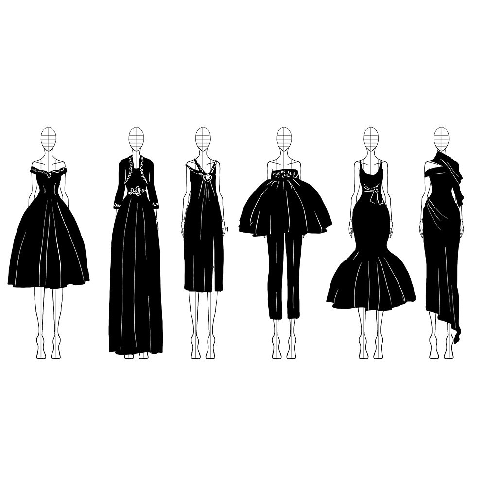 FASHION FIGURES Technical Croquis Instant Download and Printable ...