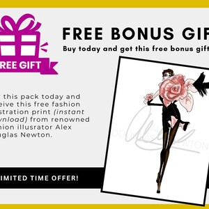 Fashion FIGURE Template Catwalk Model Croqui for Fashion Illustration ...