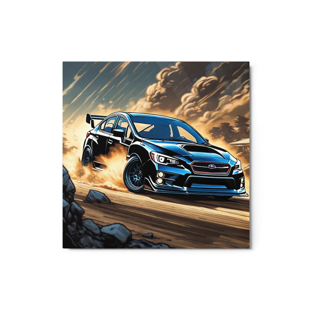 Subaru Rally Racing WRX STI Love Graphic Metal Print - Etsy