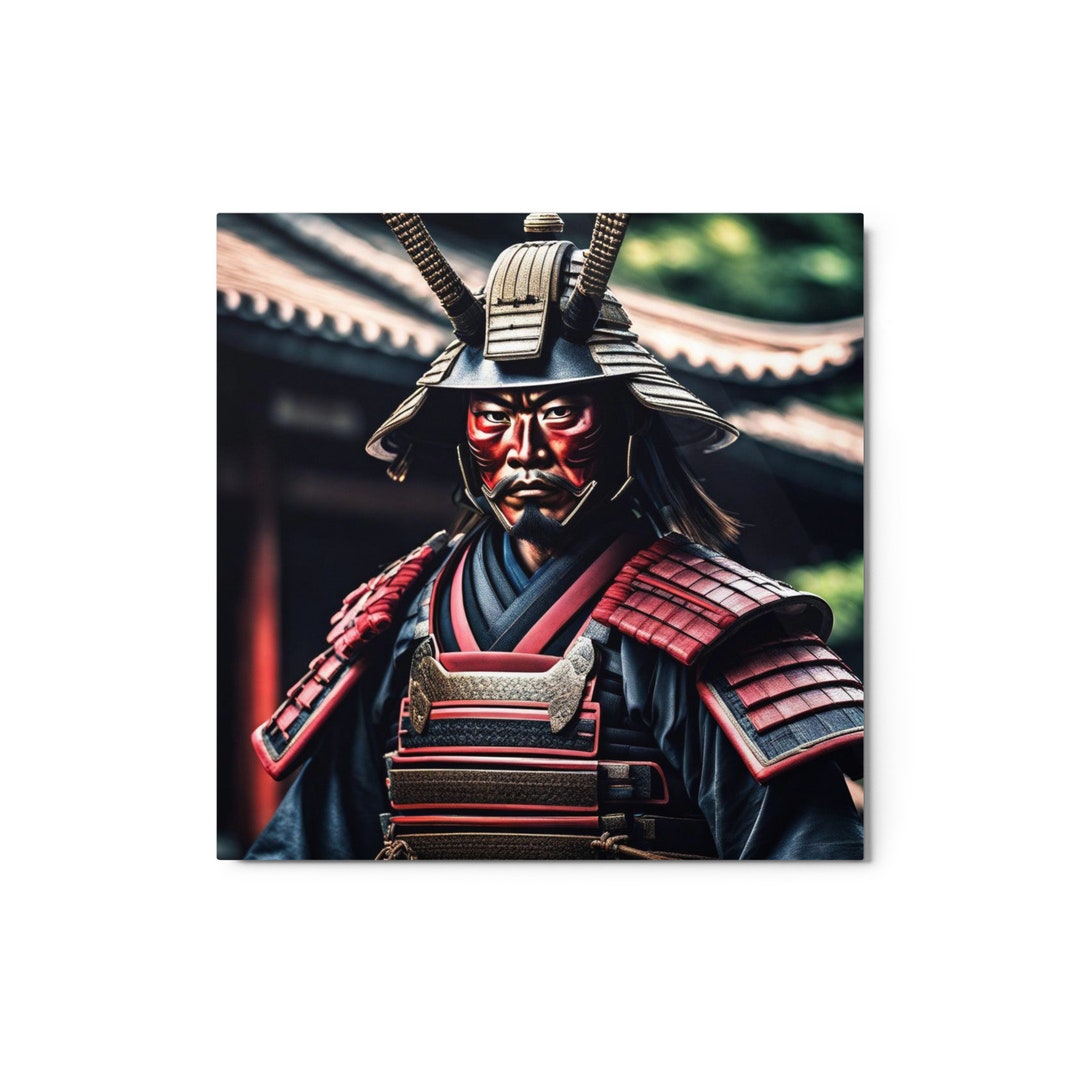 Japanese Samurai Warrior Wall Art Gift Metal Print - Etsy
