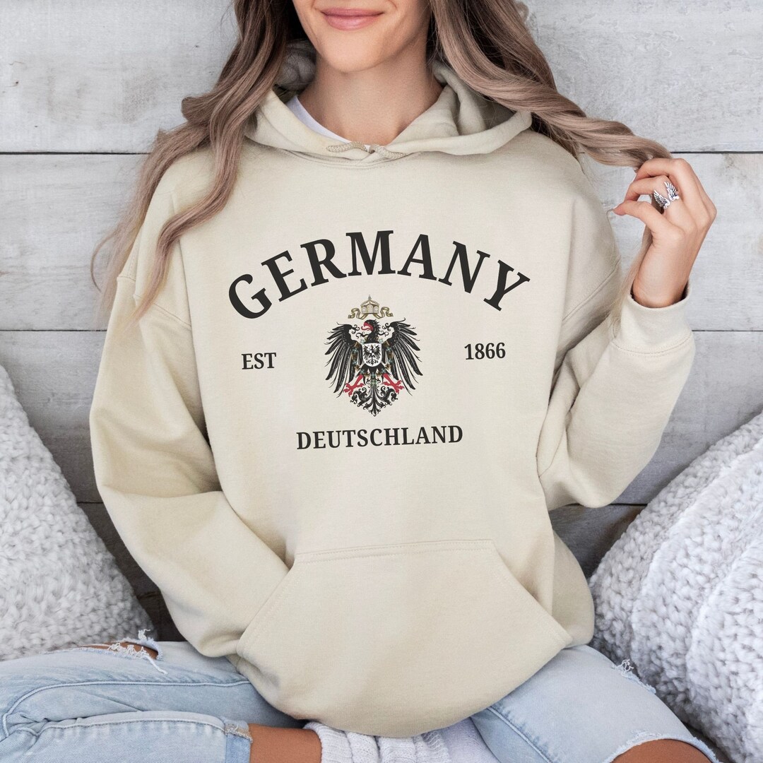 Germany Emblem, Deutschland Coat of Arms Unisex Hoodie, German Heraldic ...