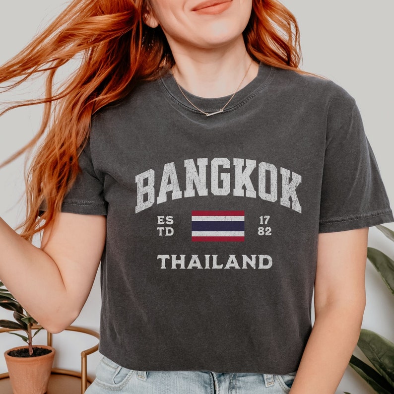 Bangkok Thailand Vacation Shirt, Land of Smiles Souvenir Tee , Comfort ...