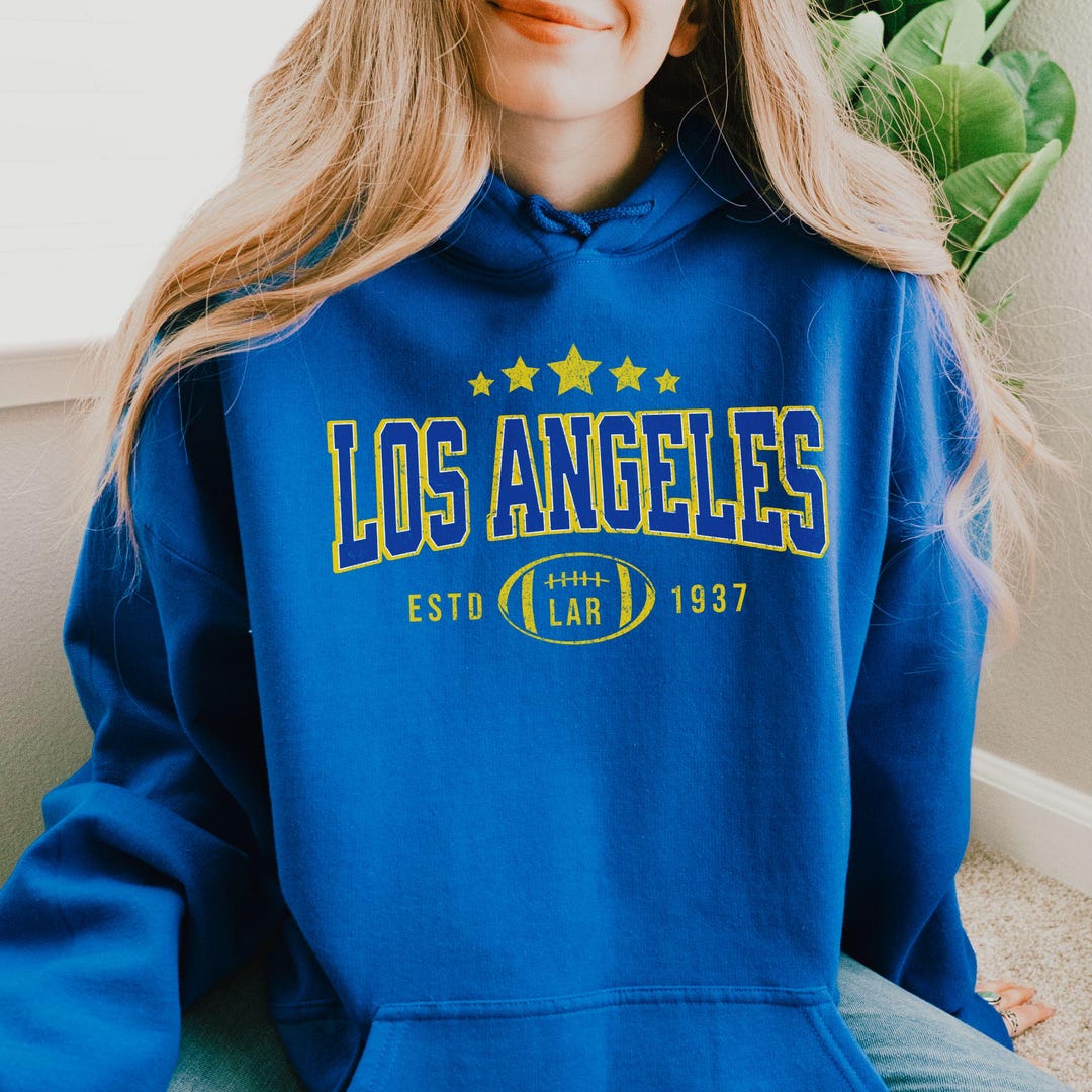 Ram Hoodie, Los Angeles Football Varsity Style Hoodie, Old School Ram ...