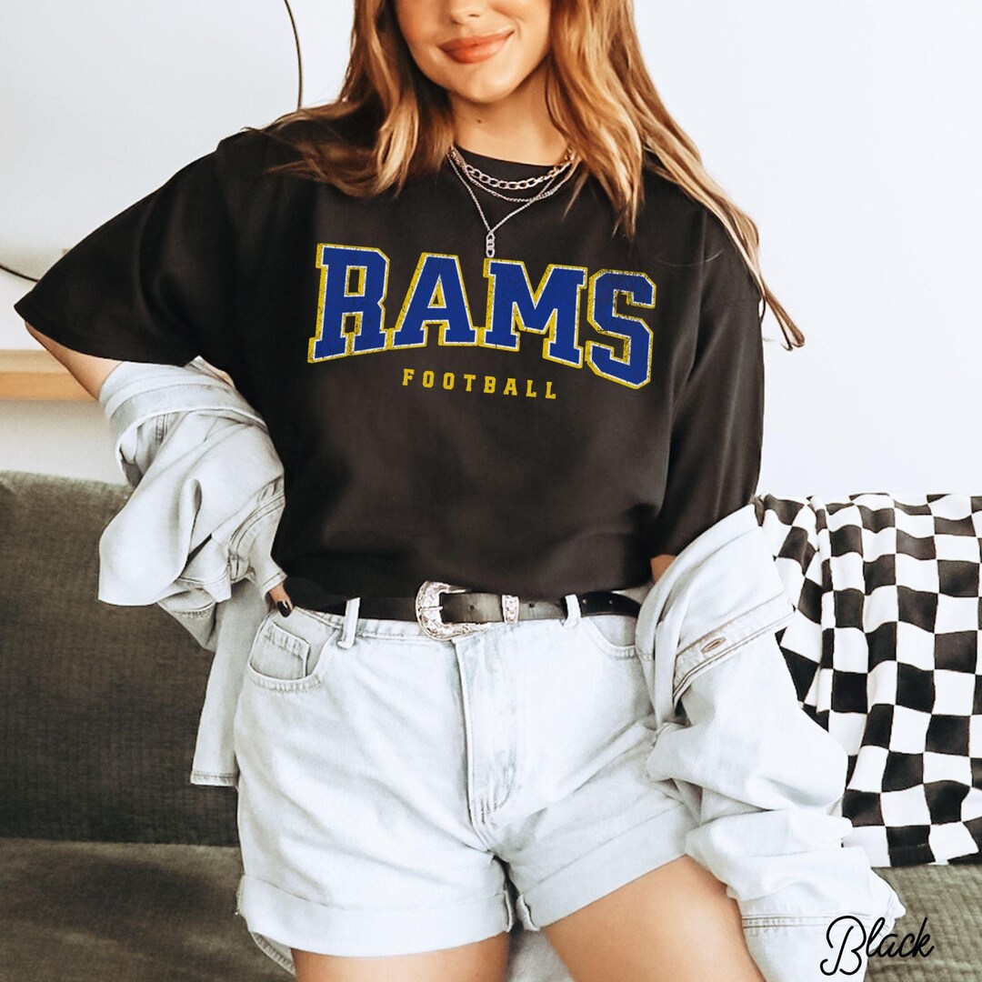 Vintage Los Angeles Football Shirt Rams Comfort Colors Football Tee ...