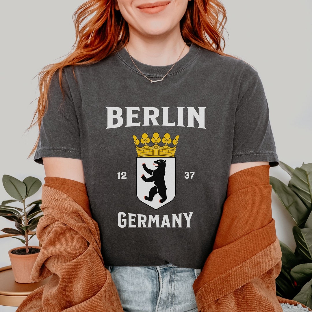 Vintage Berlin Comfort Colors Top, Berlin Crest Symbolic Shirt, German ...