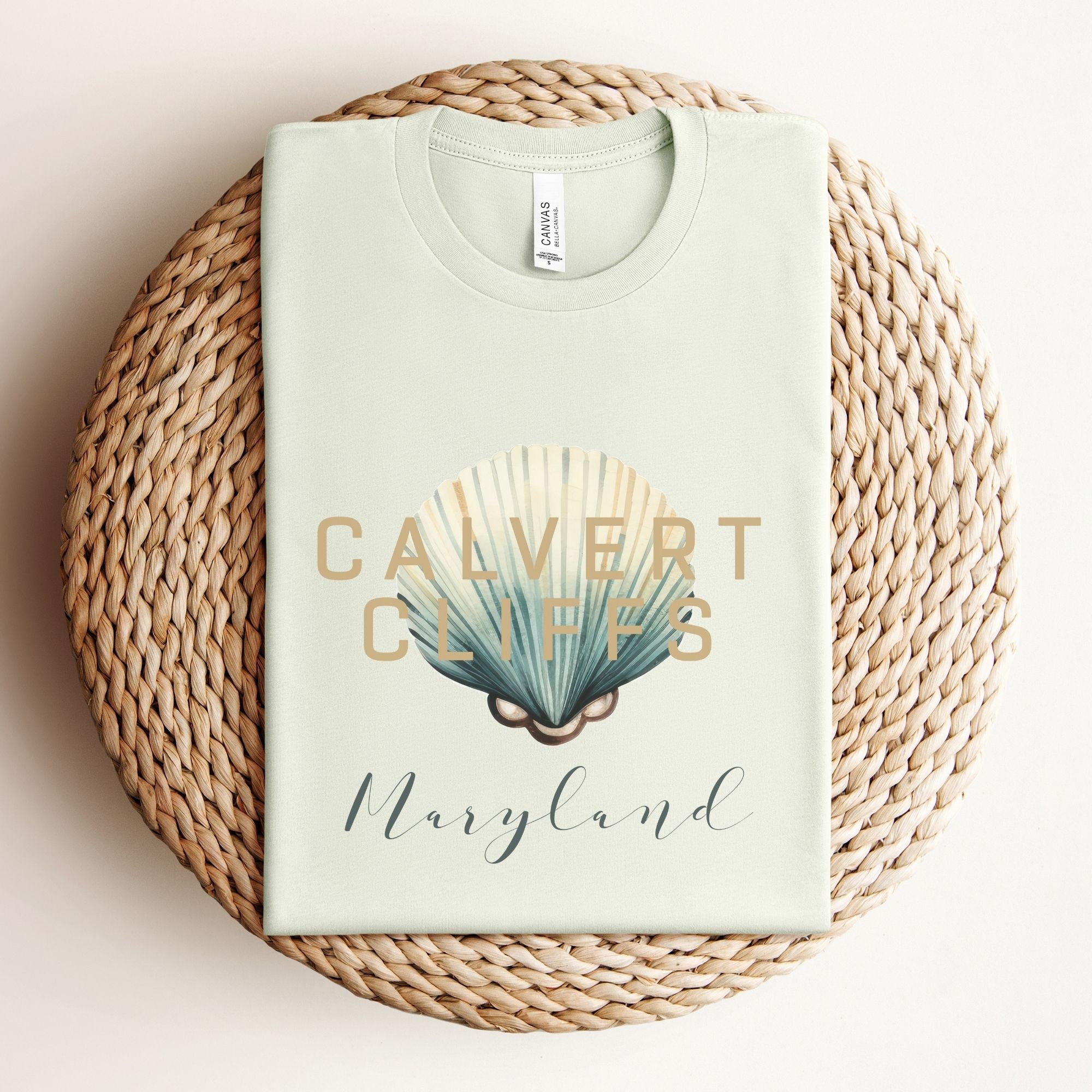Calvert Cliffs Maryland Shirt,vintage Ocean Vacation Tee for Sandy ...