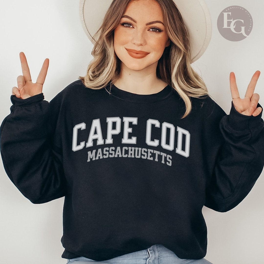 Cape Cod Crewneck Sweatshirt, Cape Cod Varsity Pullover, Cape Cod ...