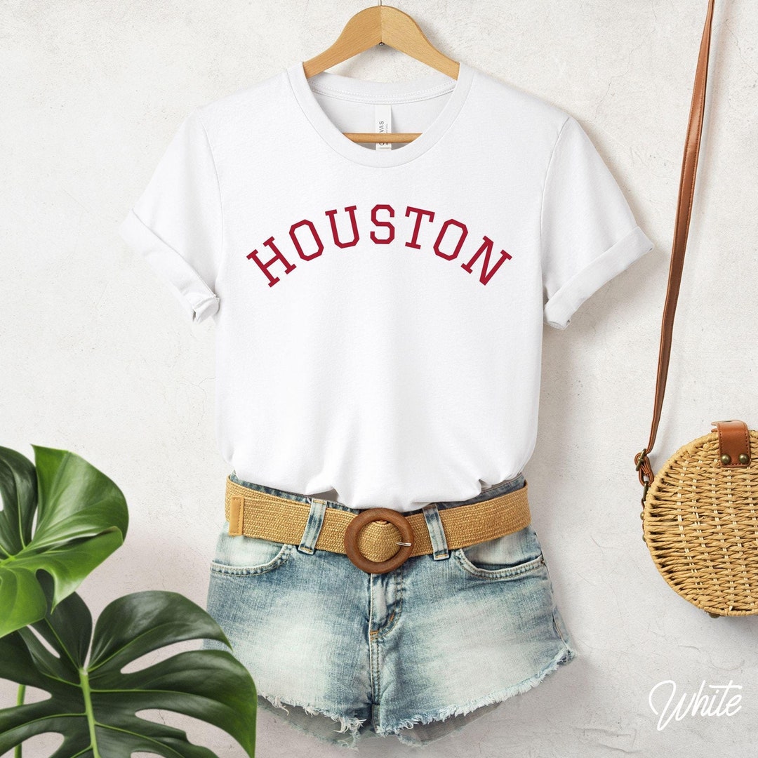 Vintage Houston Football Shirt Retro Game Day Texans Tee Cute Houston ...