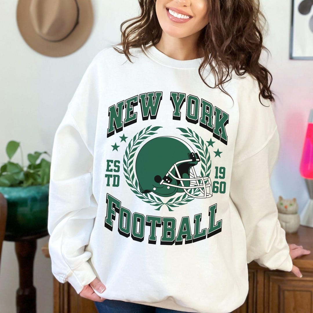 Vintage Jets Gameday Sweatshirt New York Football Crewneck Jets ...