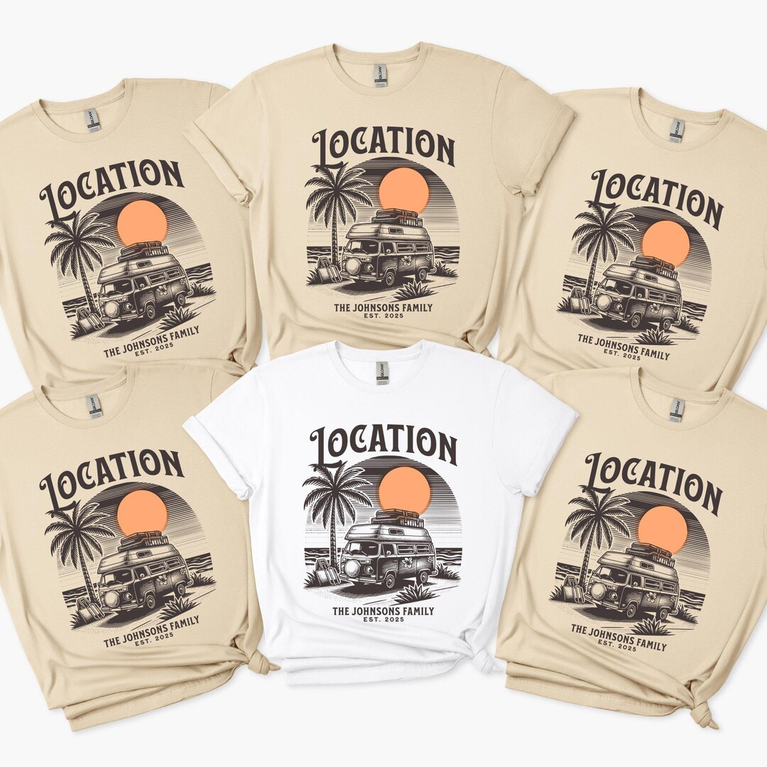 Matching Family Vacation Shirts | Personalized Family Reunion Shirt ...
