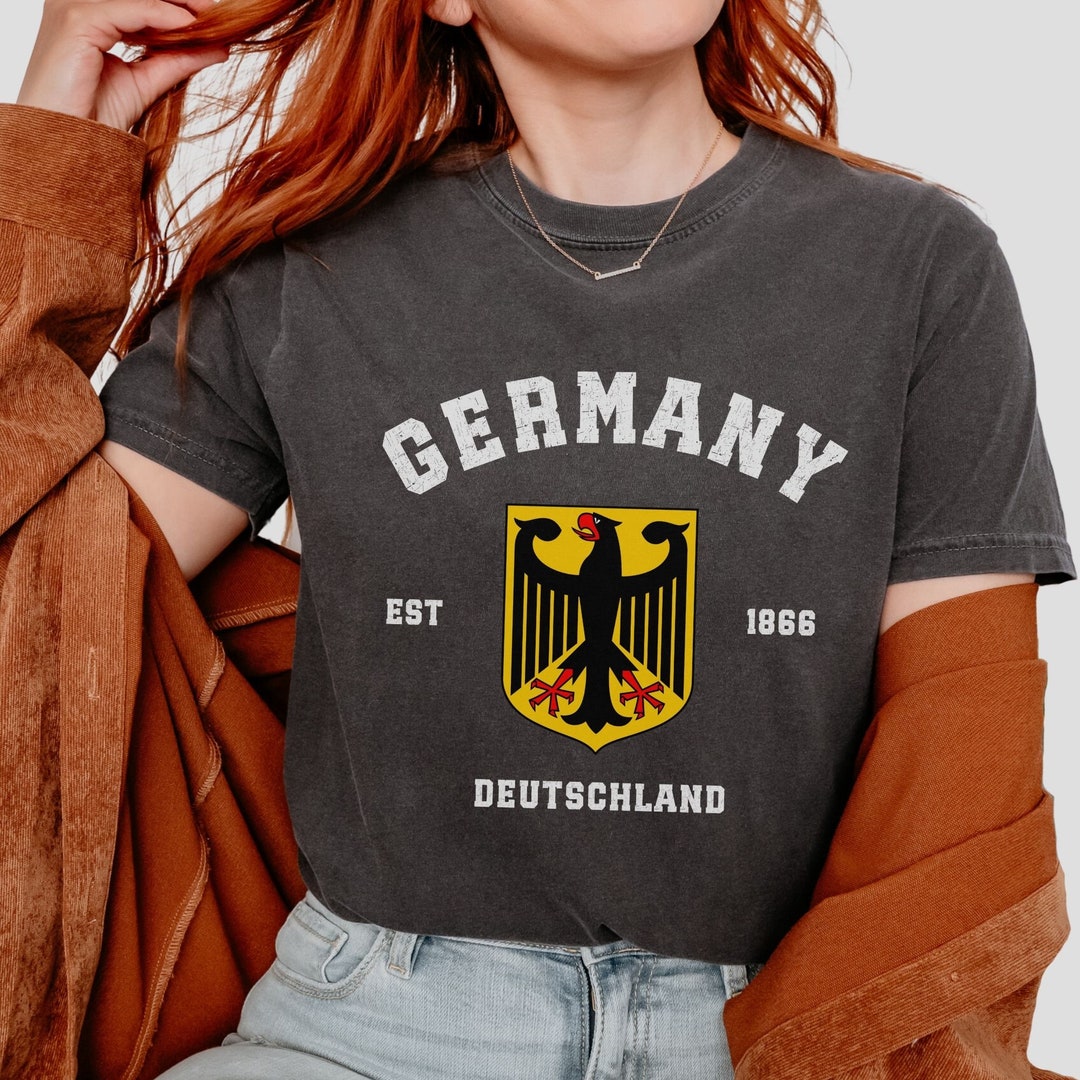 Germany Emblem Shirt, Deutschland Coat of Arms Comfort Colors Tee ...