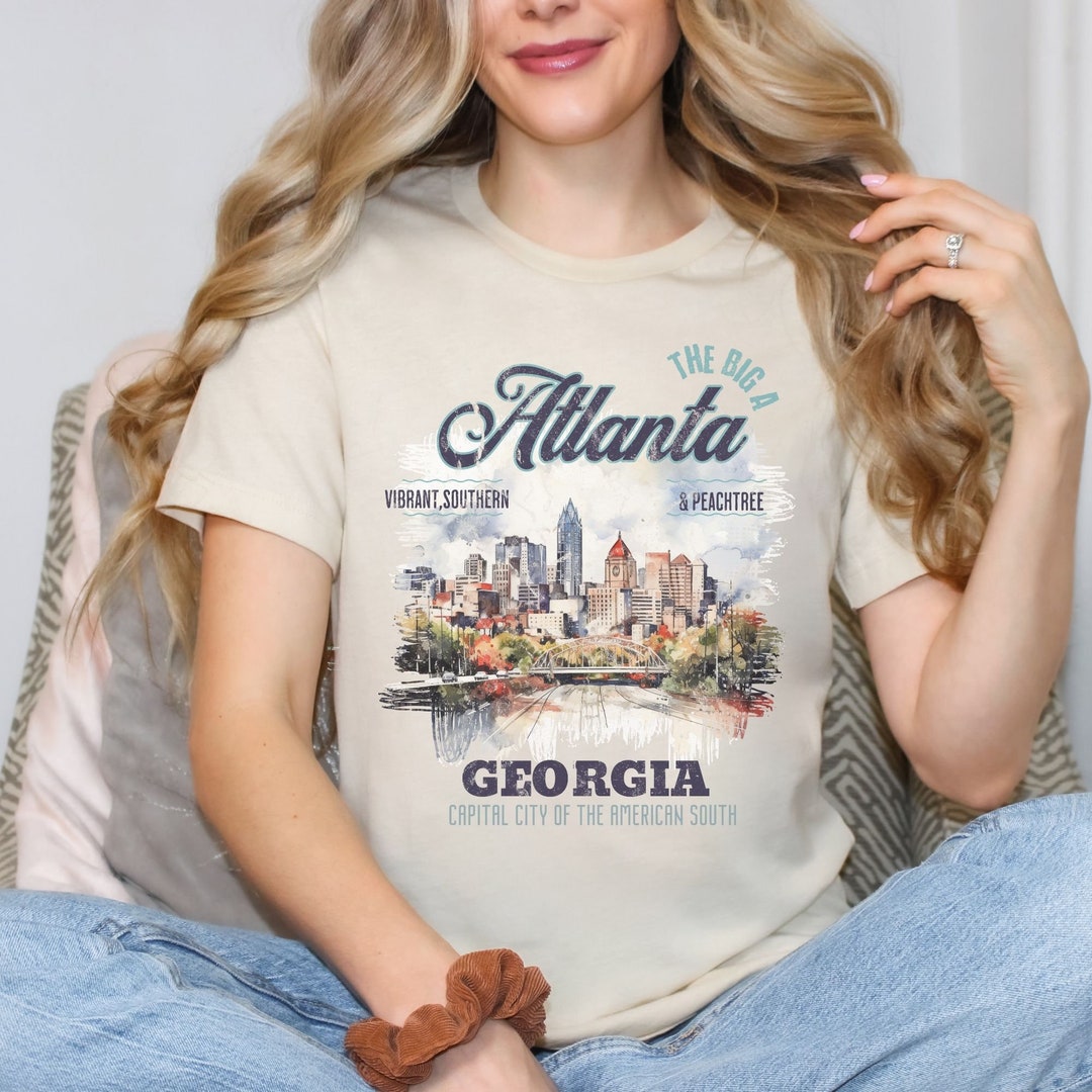 Atlanta the Big A T-shirt, Trendy Travel Clothing, Georgia Pride Shirt ...