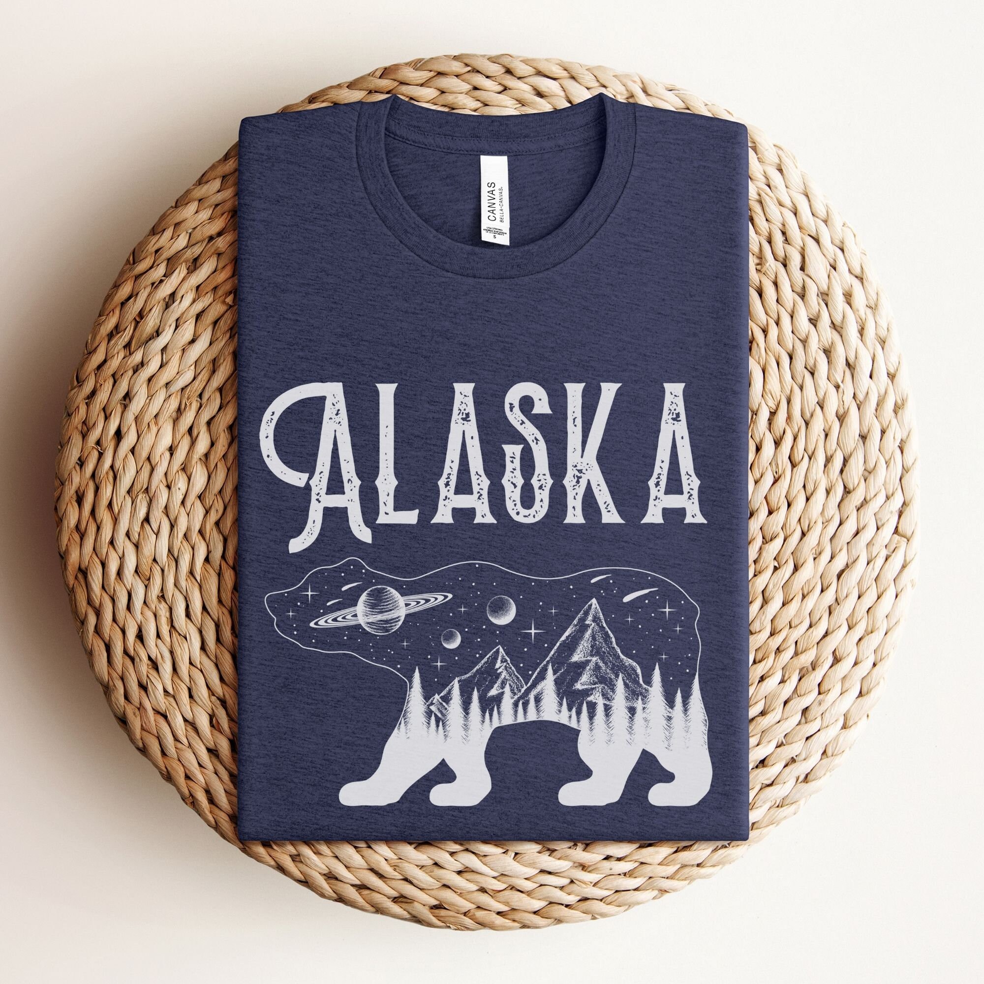 Alaska Bear Travel Shirt, Grizzly Bear Tee for Outdoor Adventure ...