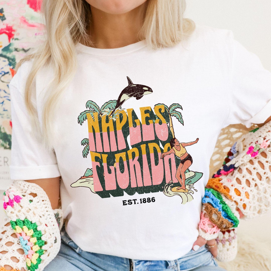 Naples Florida Crewneck Shirt | Aesthetic Beachy Naples T-shirt ...