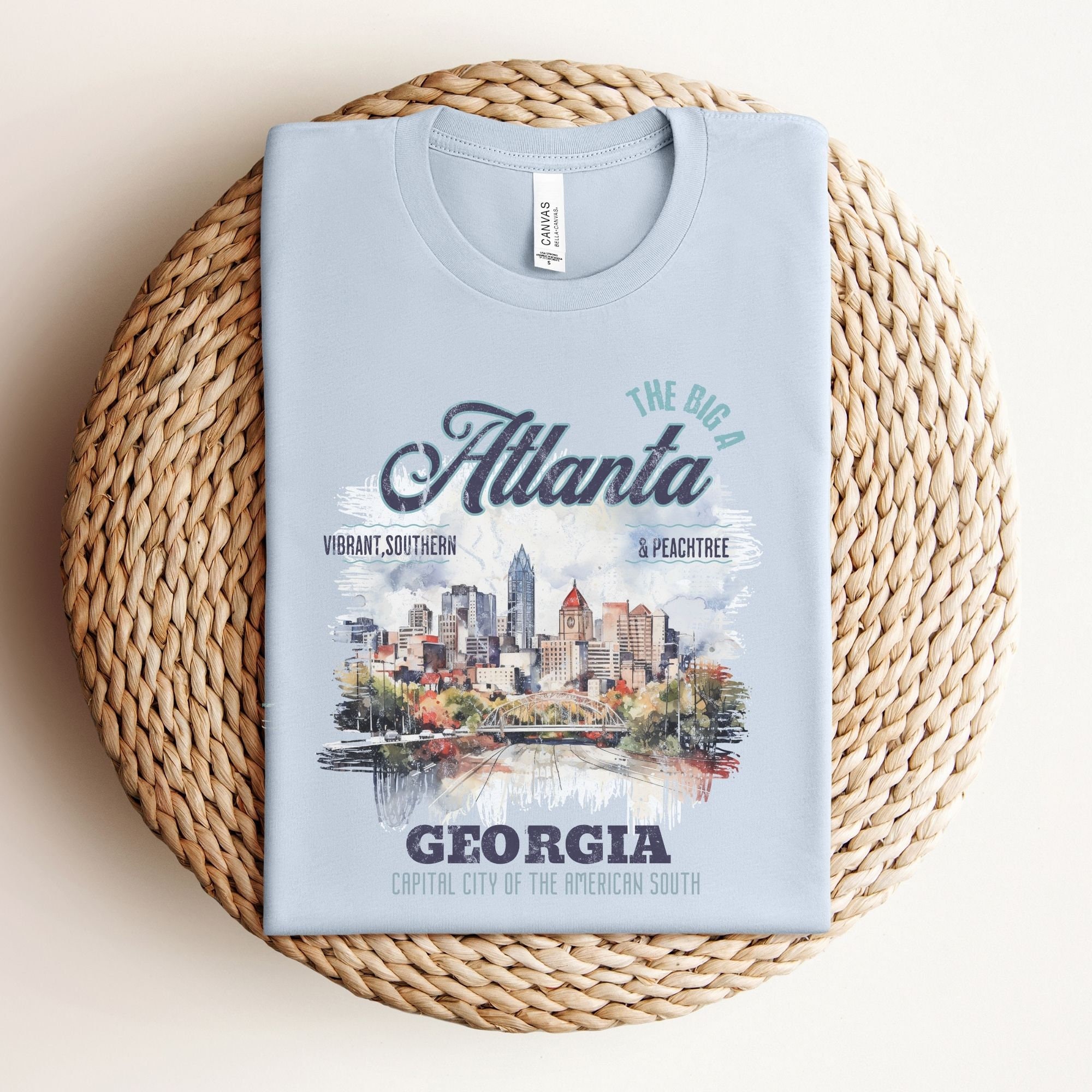 Atlanta the Big A T-shirt, Trendy Travel Clothing, Georgia Pride Shirt ...