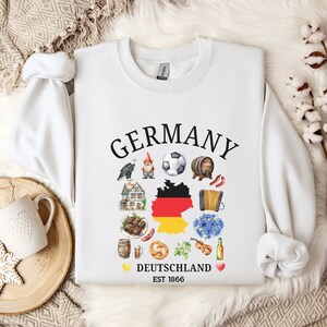 German Symbolic Sweatshirt - Deutschland Sweater, German Pride Shirt ...