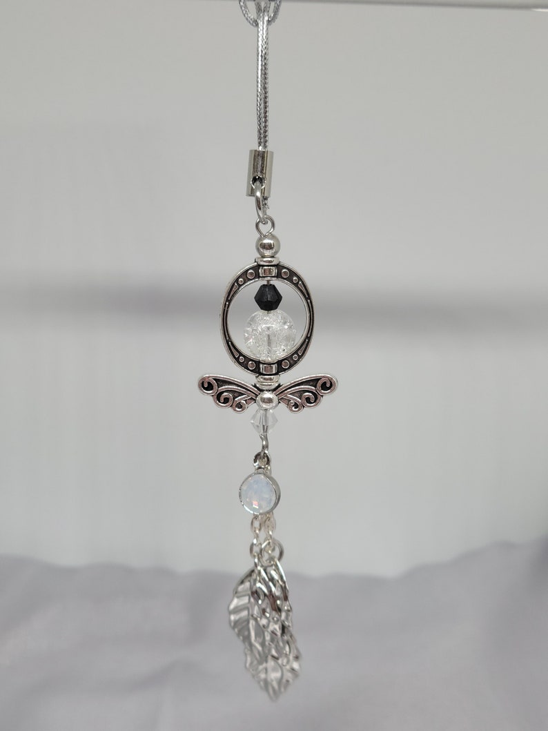 Handmade Silvery Whimiscal Cottagecore Nature Phone Charm Keychain Cute ...