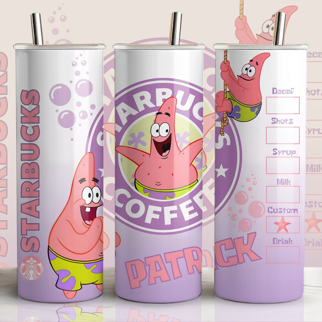 Spongebob Tumbler Wrap PNG Cartoon 20oz Tumbler Sublimation - Etsy
