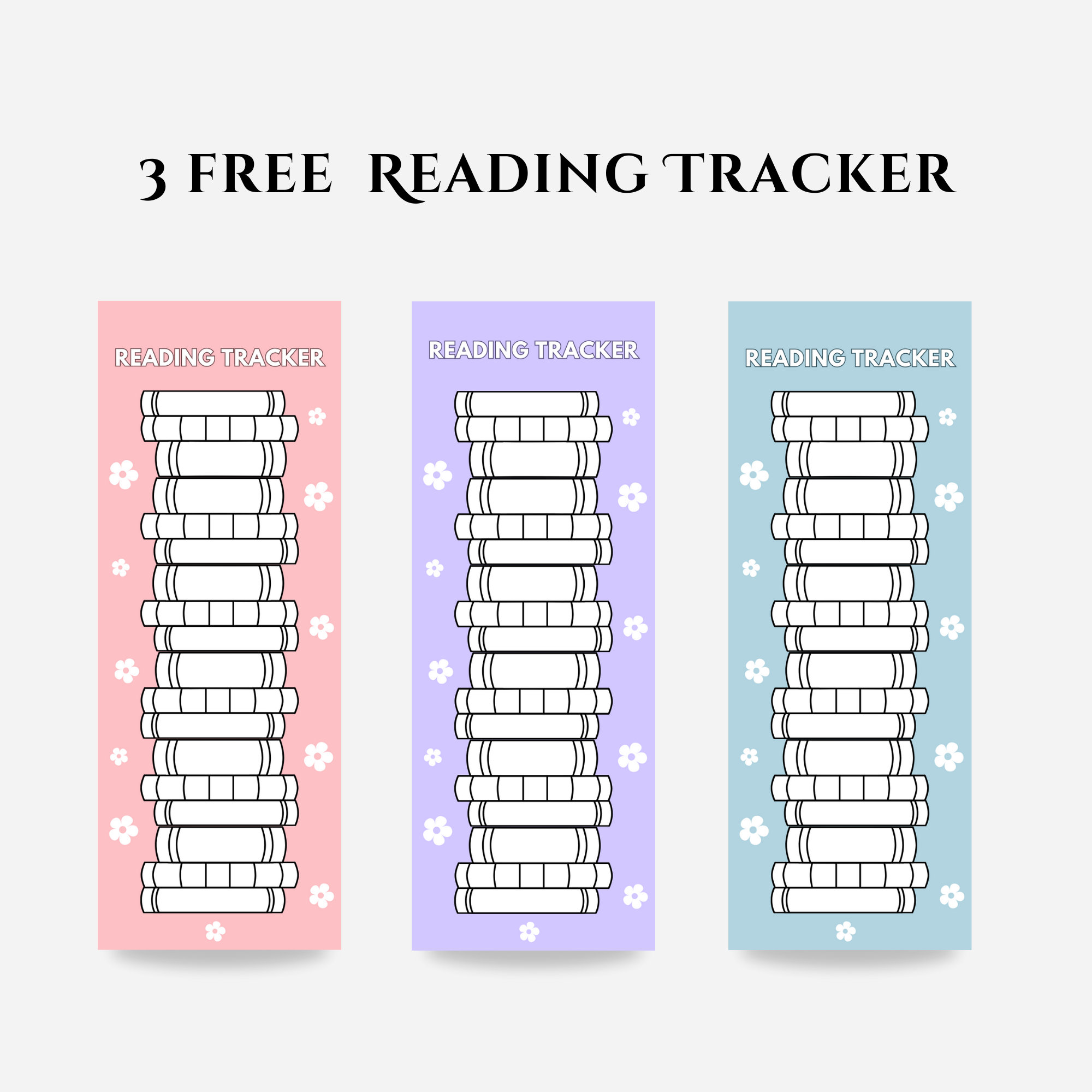 Printable Yearly Reading Tracker,fill in Bookmark,pink Bookshelf Book ...