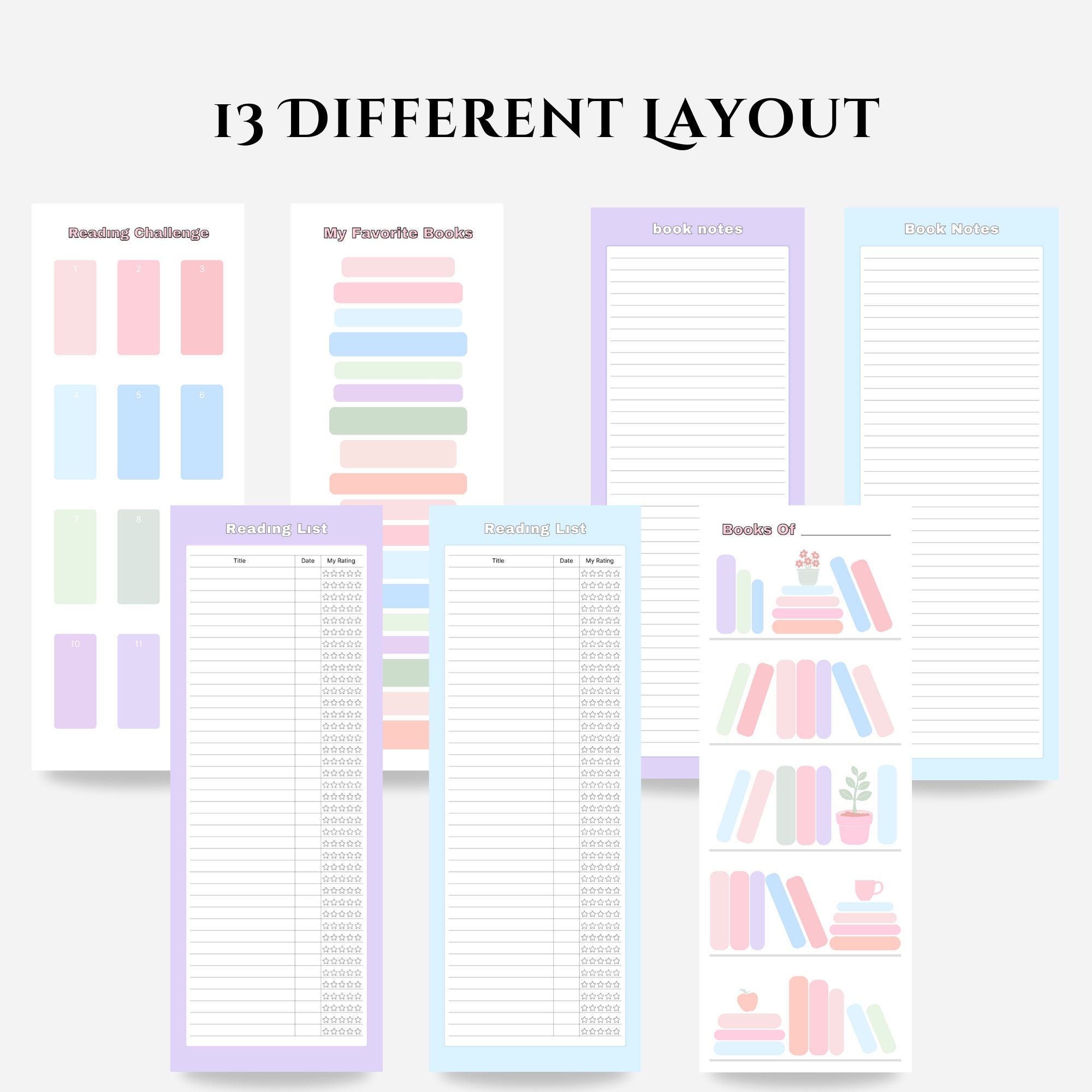 Printable Reading Tracker Bookmarks,reading Habit Tracker,book Tracker ...