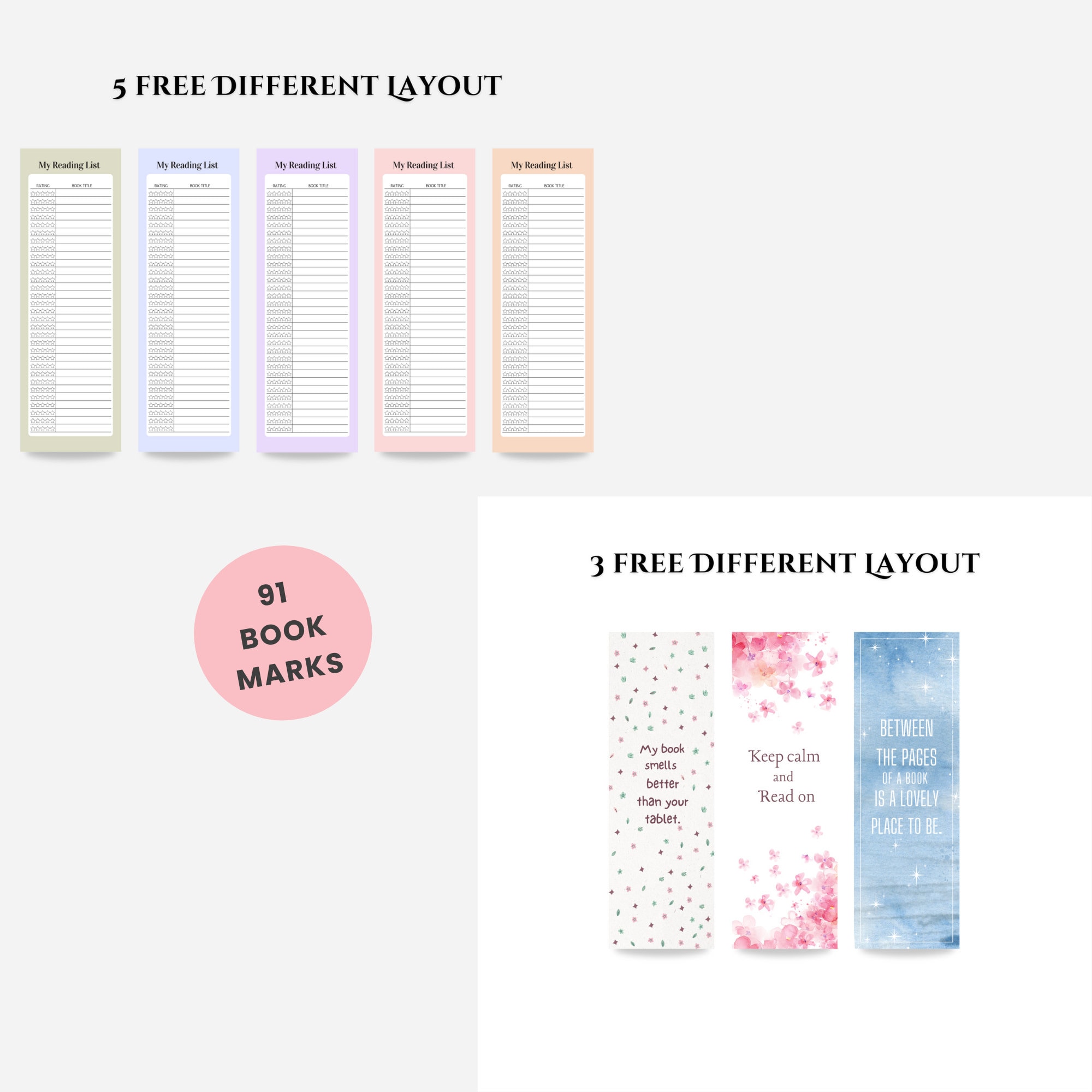 Printable Reading Tracker Bookmarks,colorful Annotation Key Color Guide ...