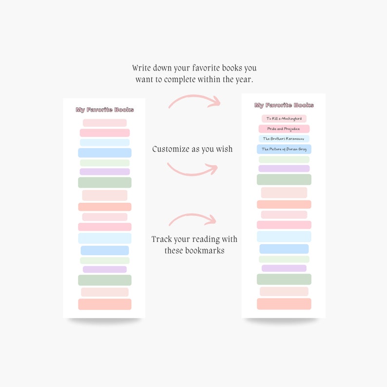 Printable Reading Tracker Bookmarks,reading Habit Tracker,book Tracker ...