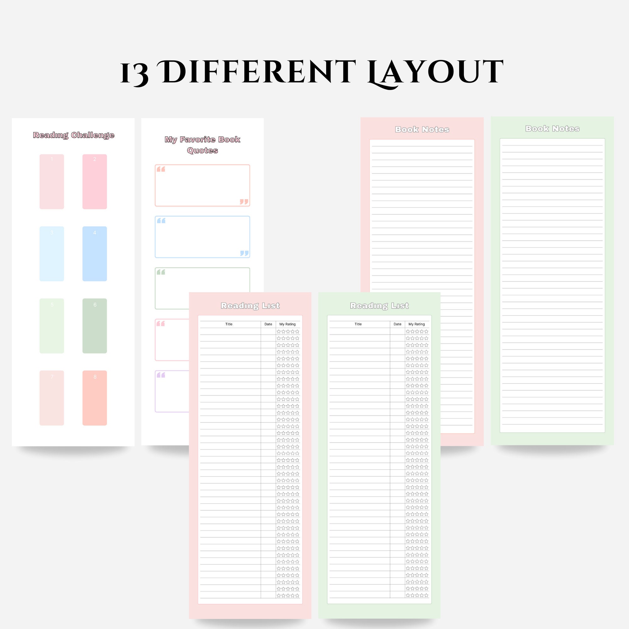 Printable Reading Tracker Bookmarks,reading Habit Tracker,book Tracker ...