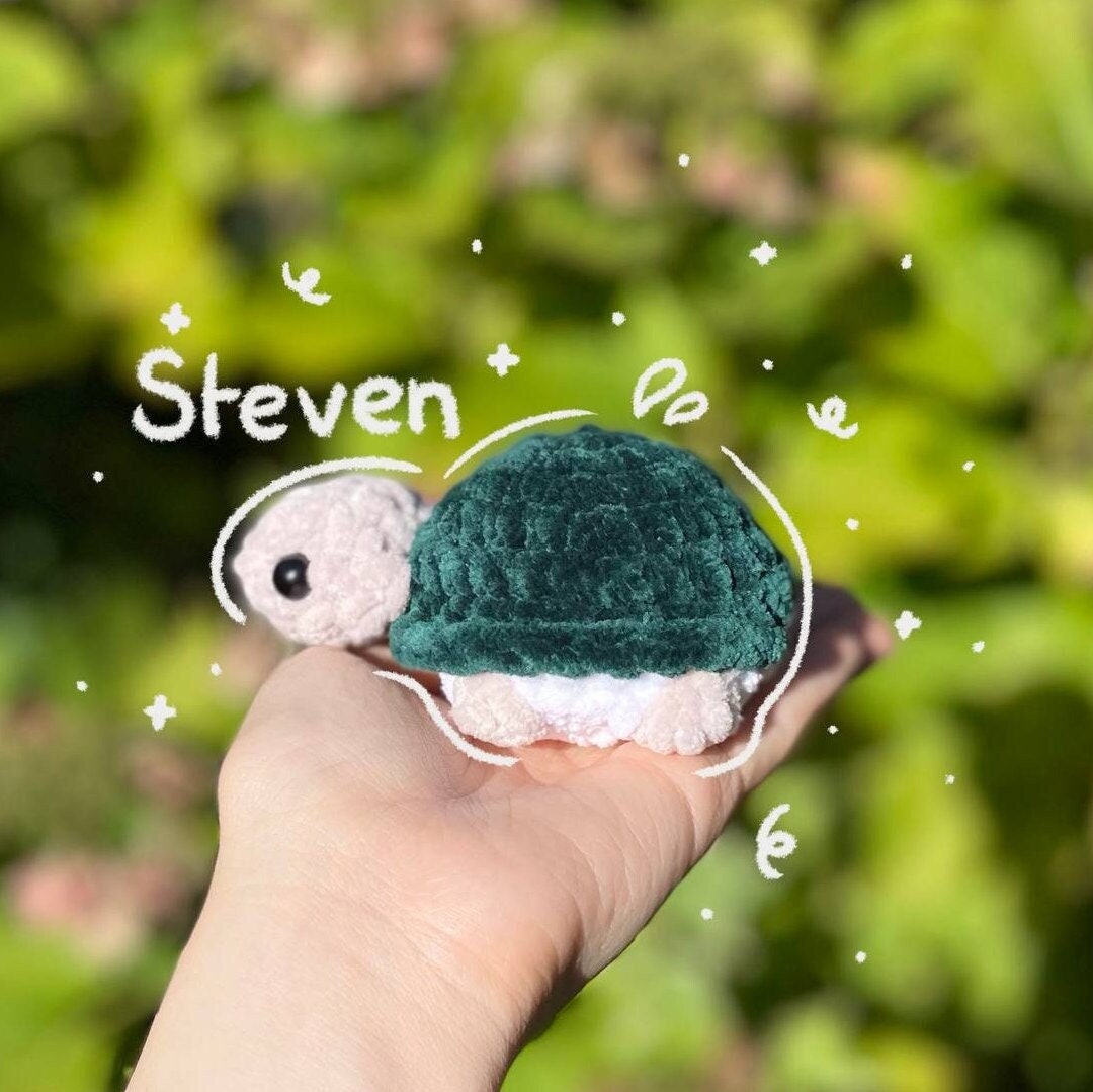 Steven the Sweet Turtle - Adorable Hand Crocheted Plushie - Etsy UK