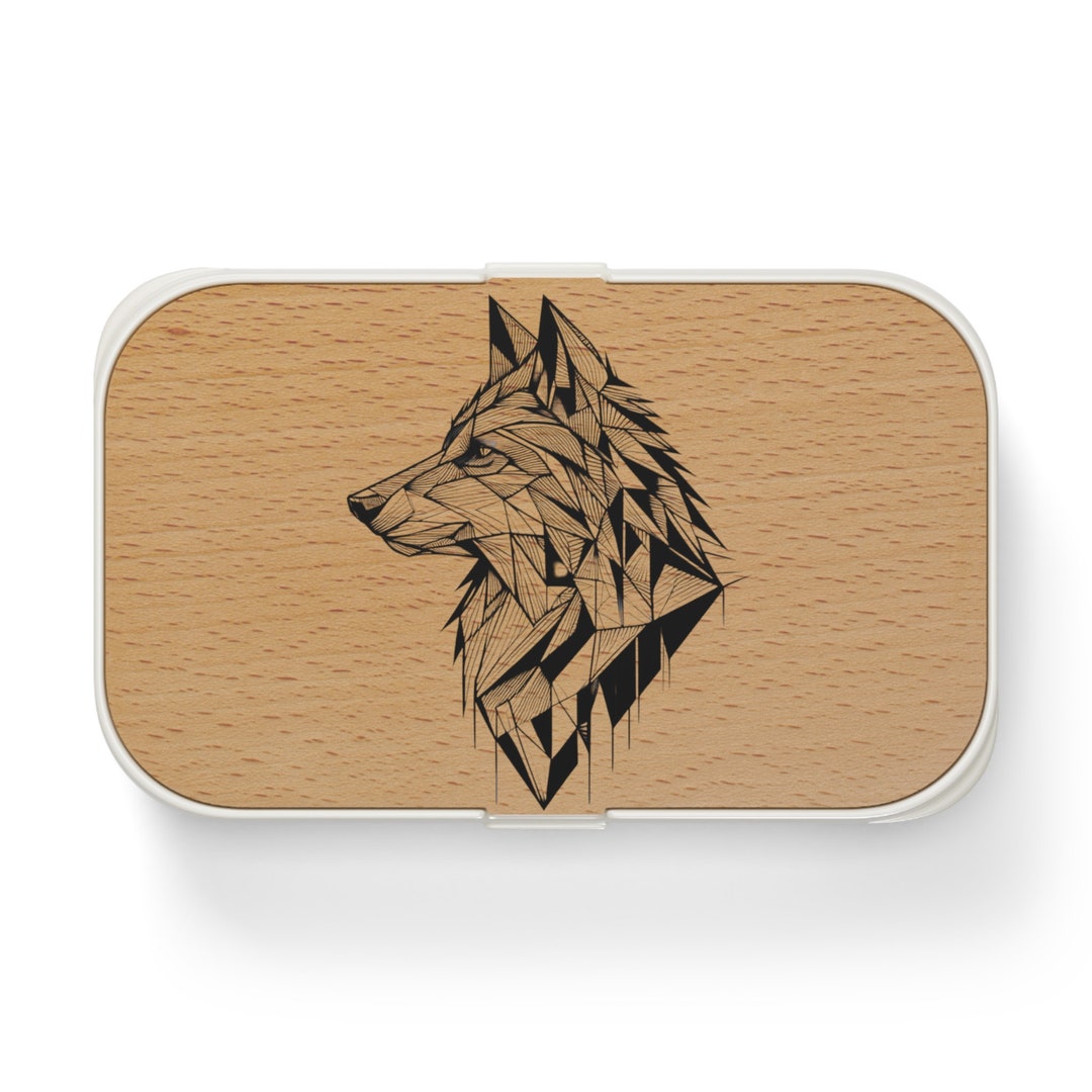 Geometric Wolf Bento Lunch Box - Etsy